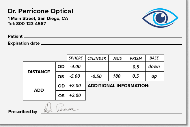 How To Tell What My Vision Is From Prescription Swain Prew1941